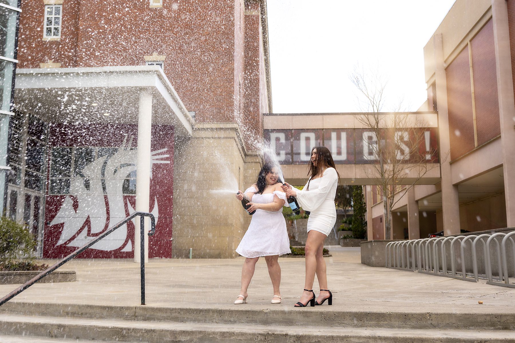 Have a Blast Popping Champagne for your College Senior Pictures ...