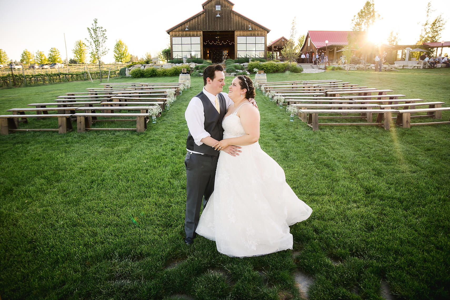 Vineyard Views at the Trezzi Farm Winery Wedding Venue!