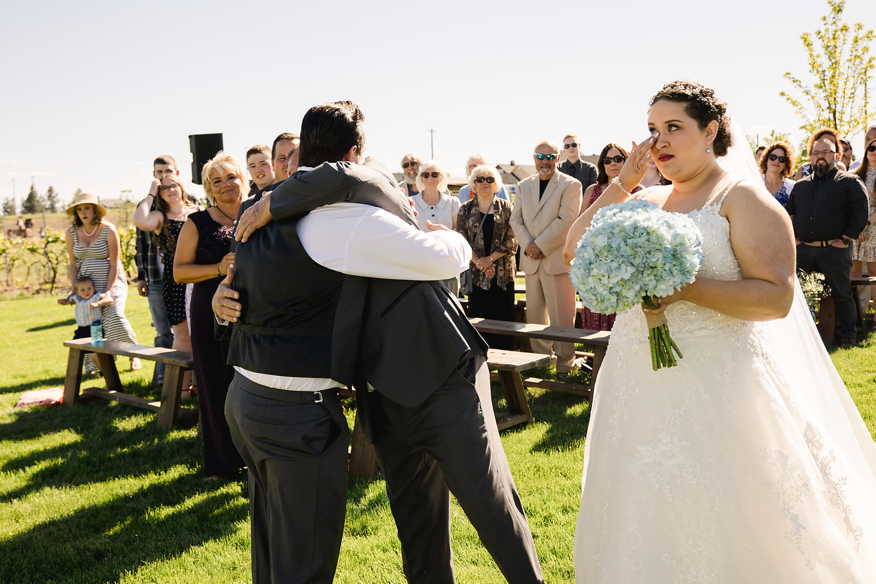 Vineyard Views at the Trezzi Farm Winery Wedding Venue!