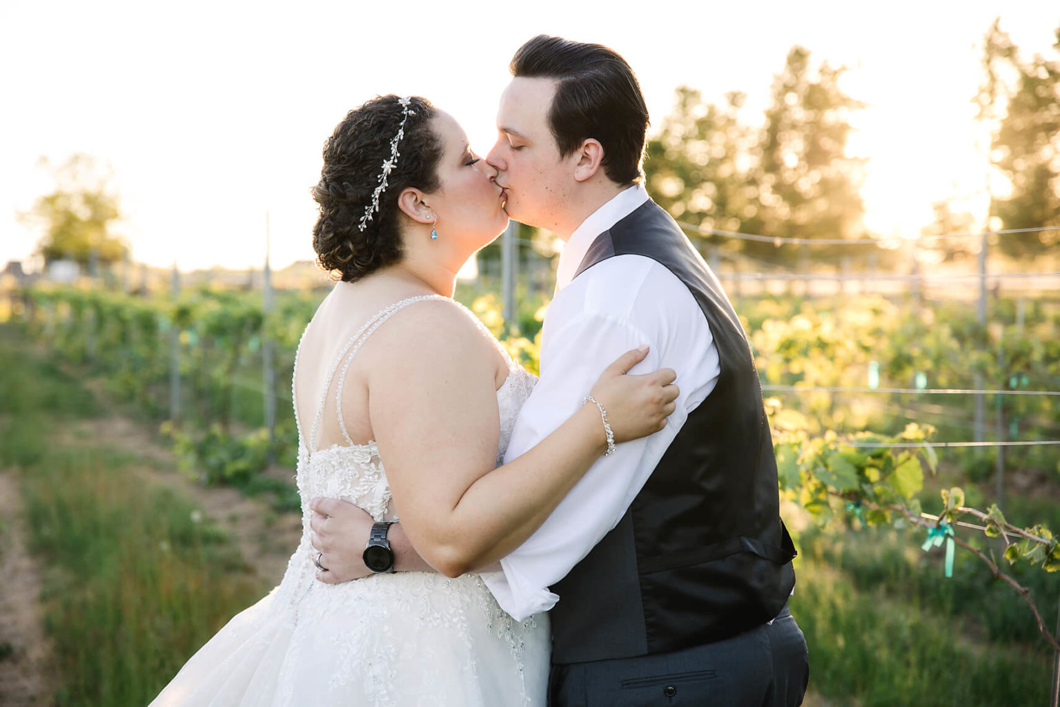 Vineyard Views at the Trezzi Farm Winery Wedding Venue!