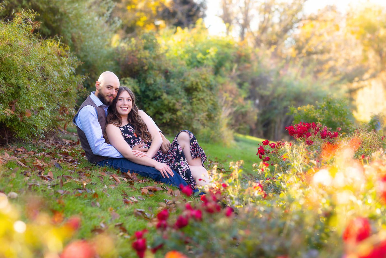 Luscious Fall Colors at UI Arboretum Engagement Session ...