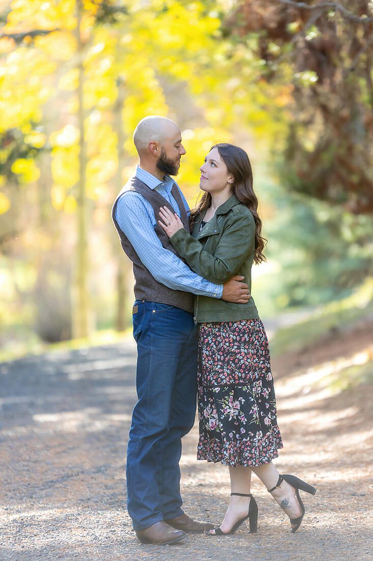 Luscious Fall Colors at UI Arboretum Engagement Session ...